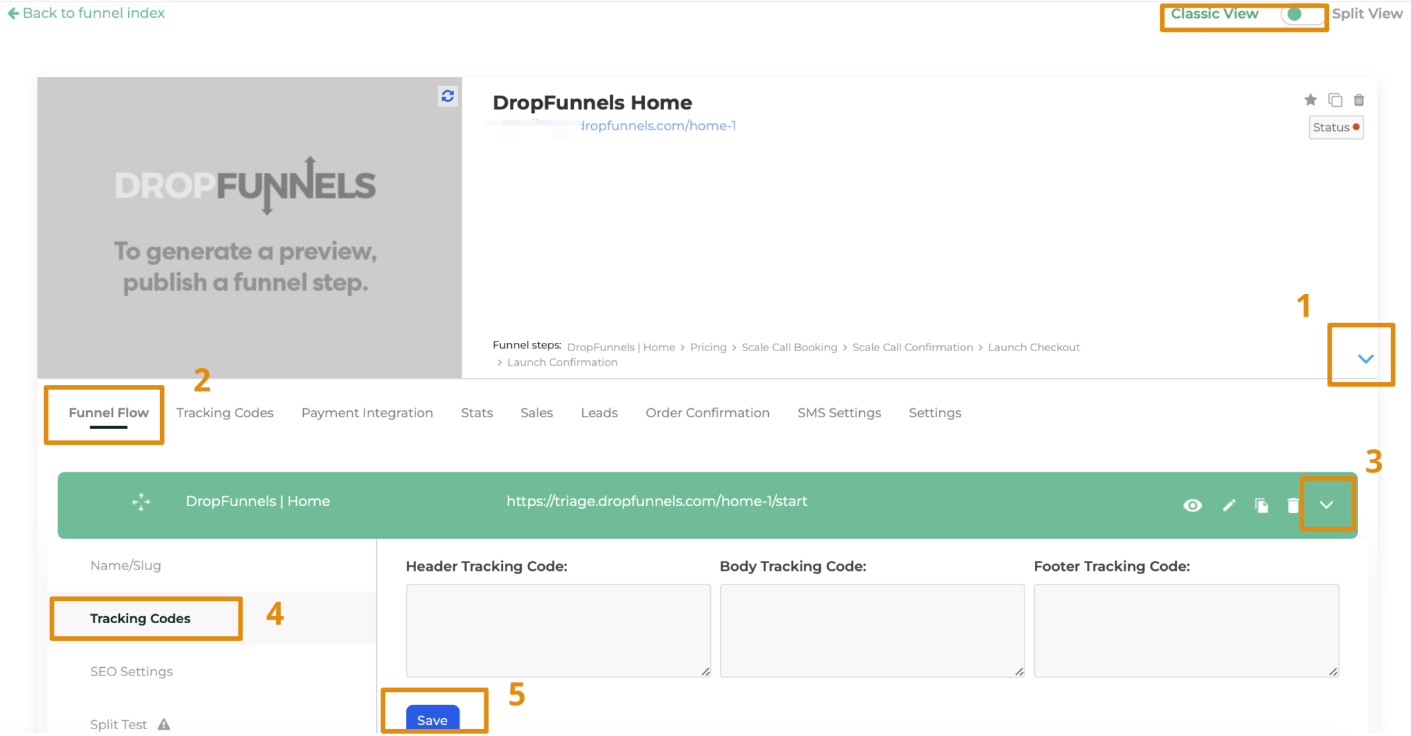 How To Add Tracking Codes To Funnel Pages – DropFunnels Support – Home