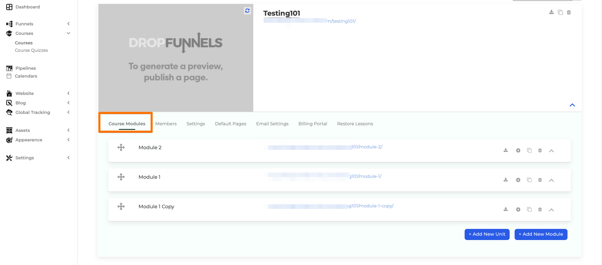 Courses Overview – DropFunnels Support – Home