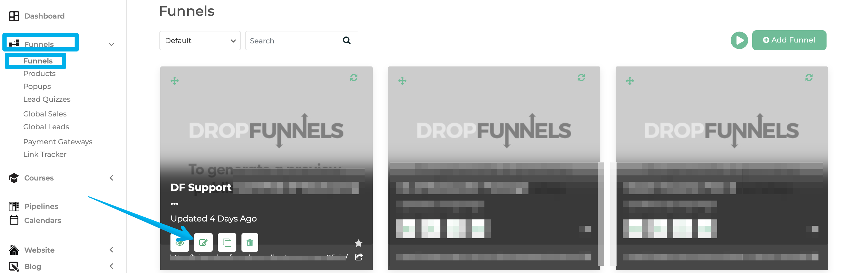 How to Duplicate a Funnel, Webpage and Courses – DropFunnels Support – Home