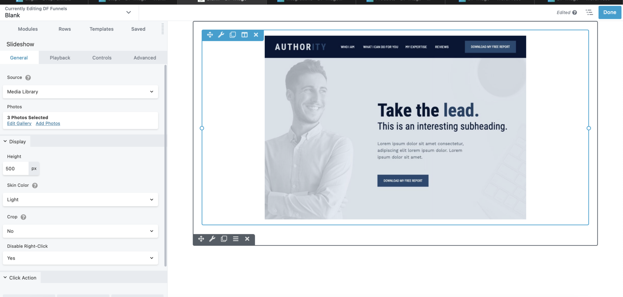 Slideshow Module – DropFunnels Support – Home