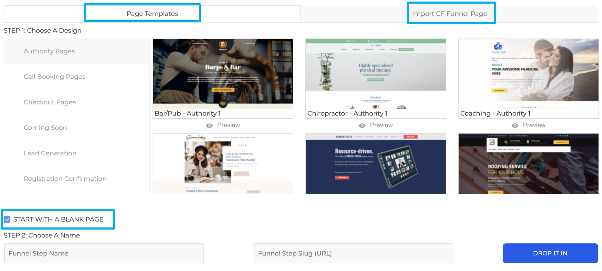 Funnel Steps and How to Add New Funnel Steps – DropFunnels Support – Home