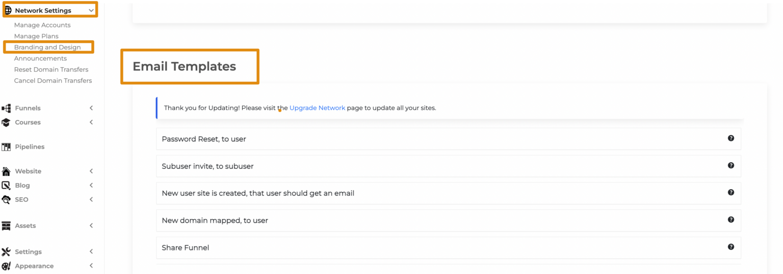 Managing Email Templates – DropFunnels Support – Home