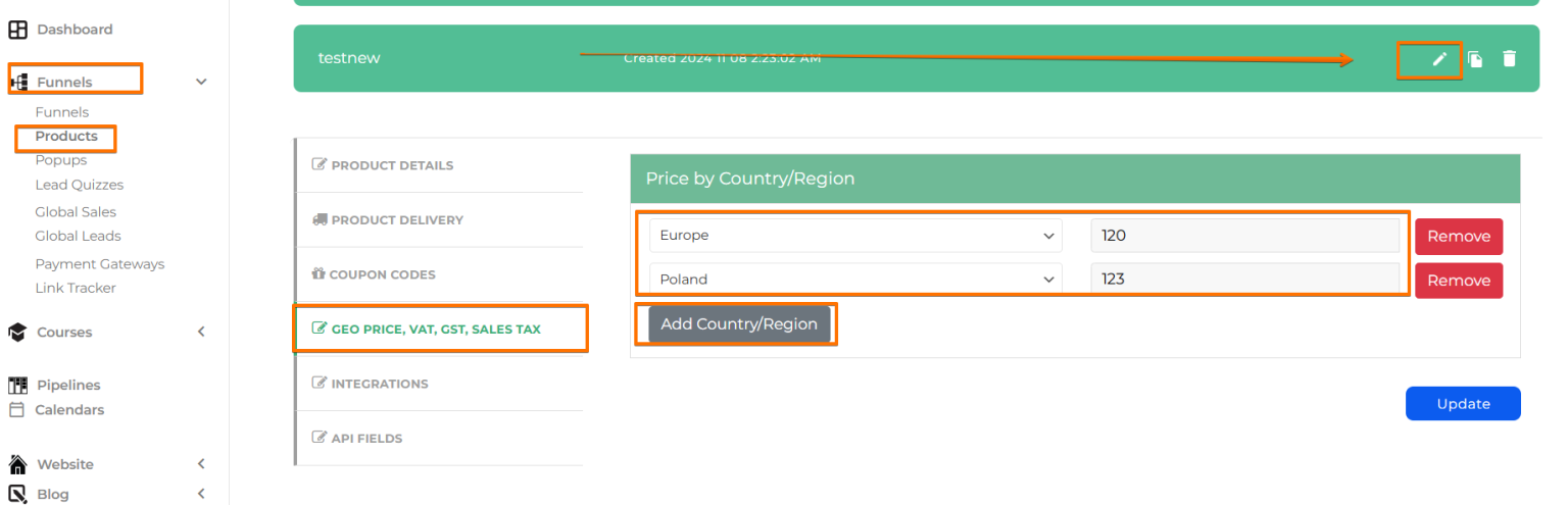How To Set Up Geographical Pricing for Products – DropFunnels Support ...
